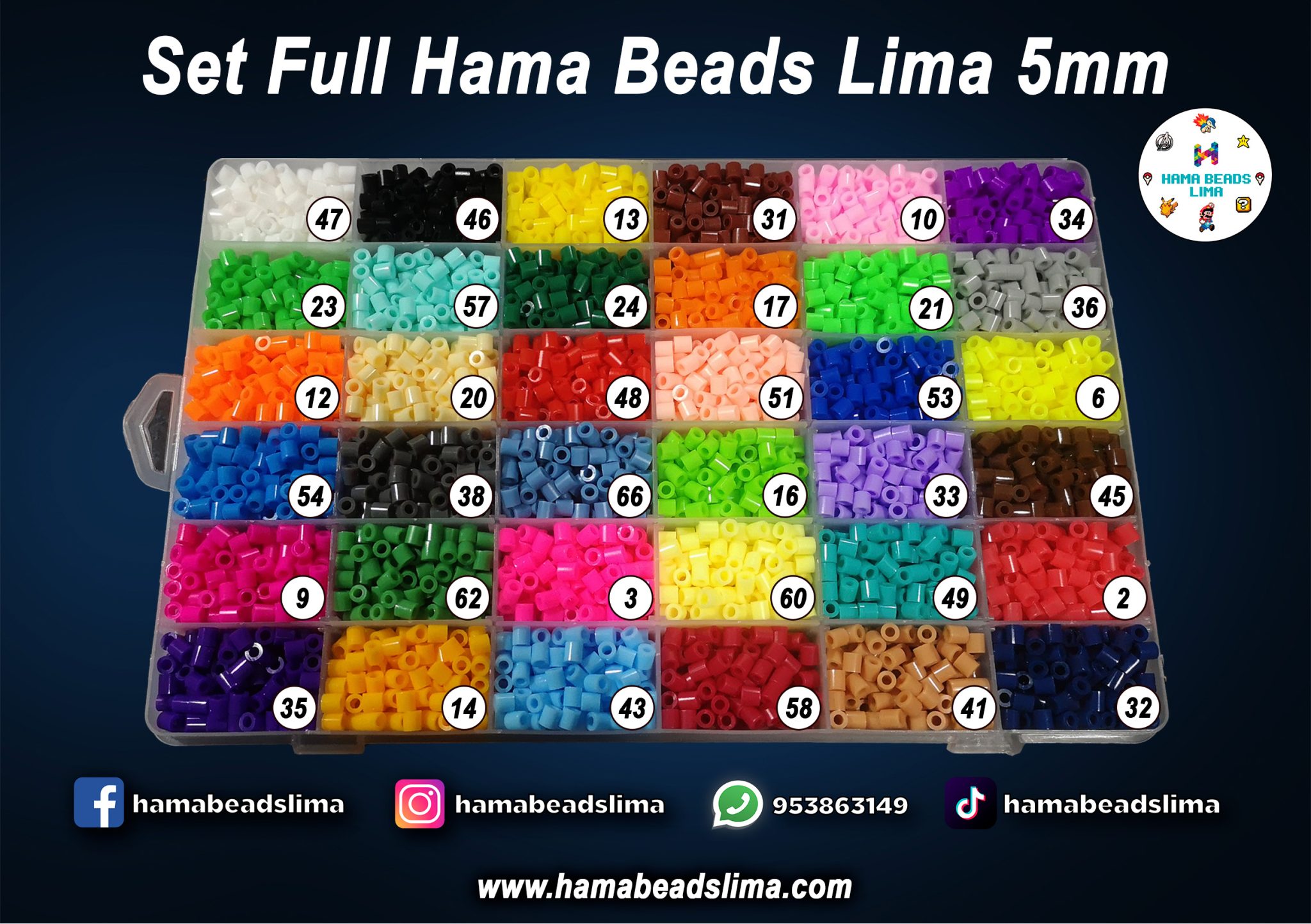 Set Full Hama 2 (36 Colores) – HamabeadsLima